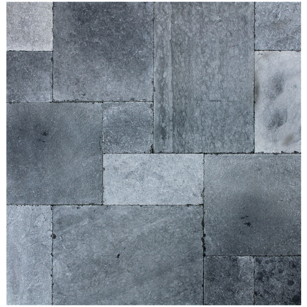 Bluestone Sandblasted & Tumbled 30mm French Pattern