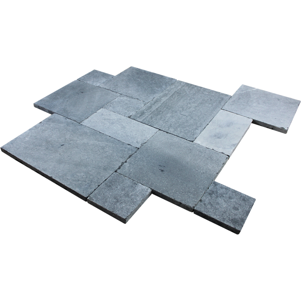 Bluestone Sandblasted & Tumbled 30mm French Pattern