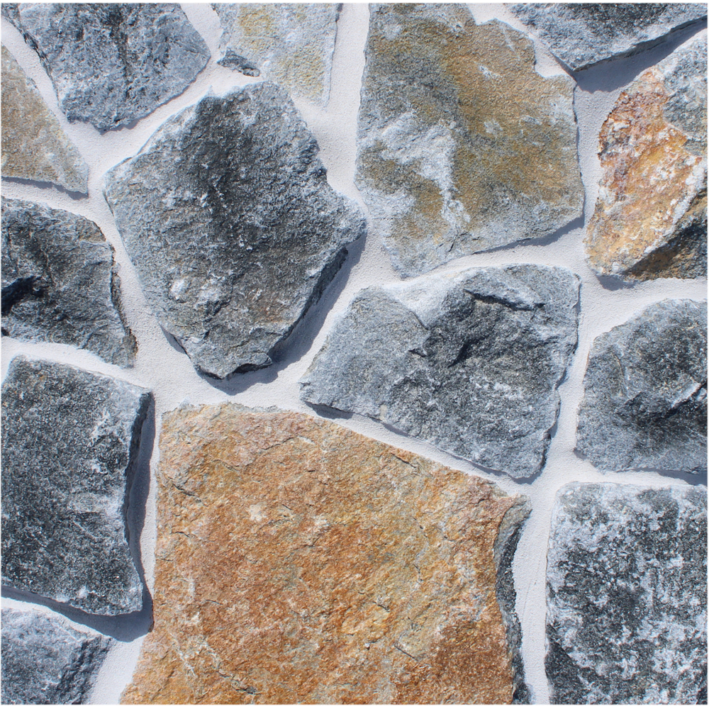 Free Form Cladding Argento Random - per M2