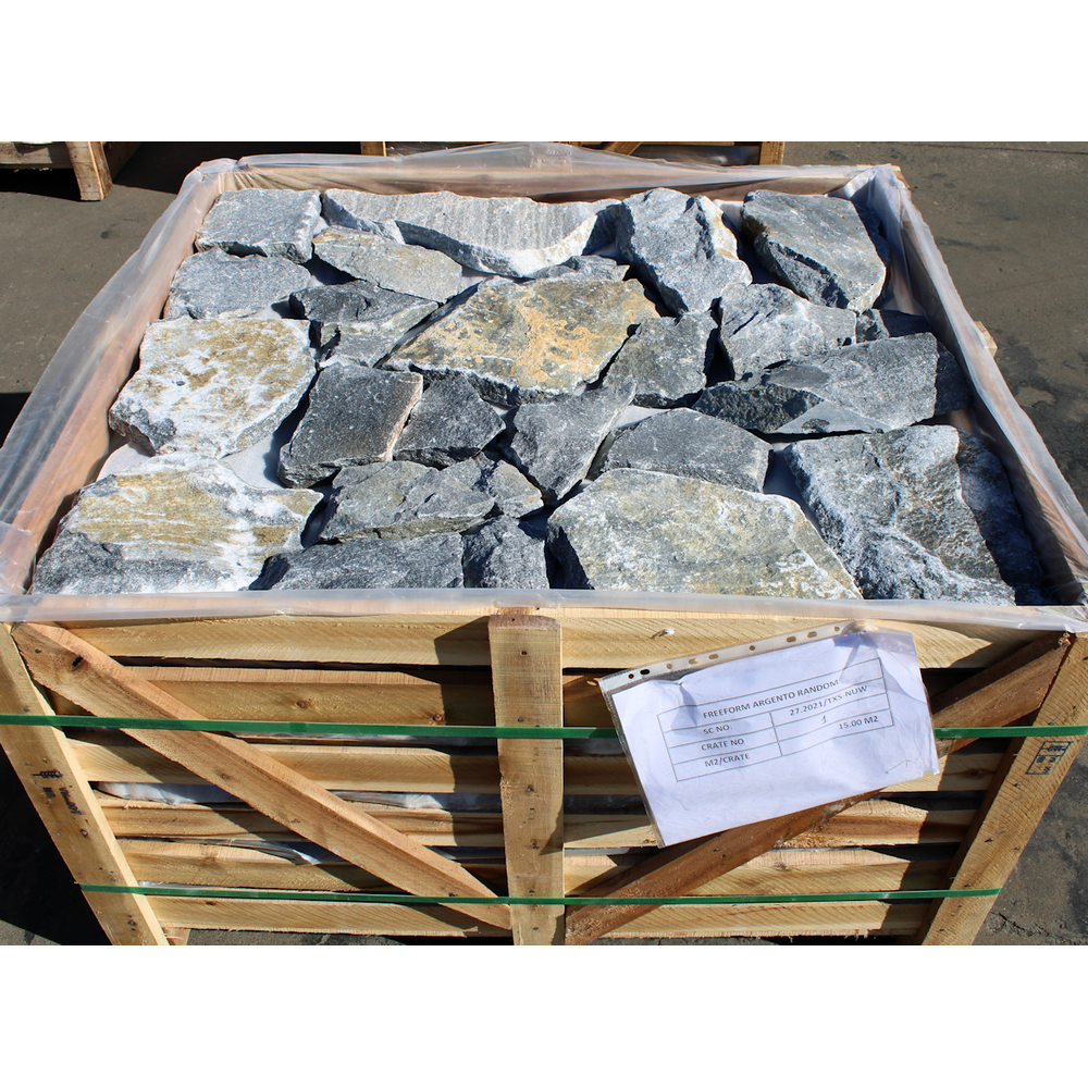 Free Form Cladding Argento Random - per M2