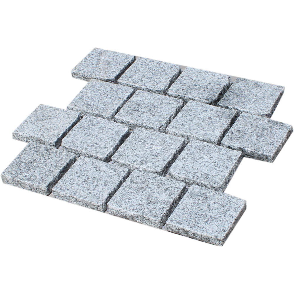 Granite 100mm Cobble Mat Silver