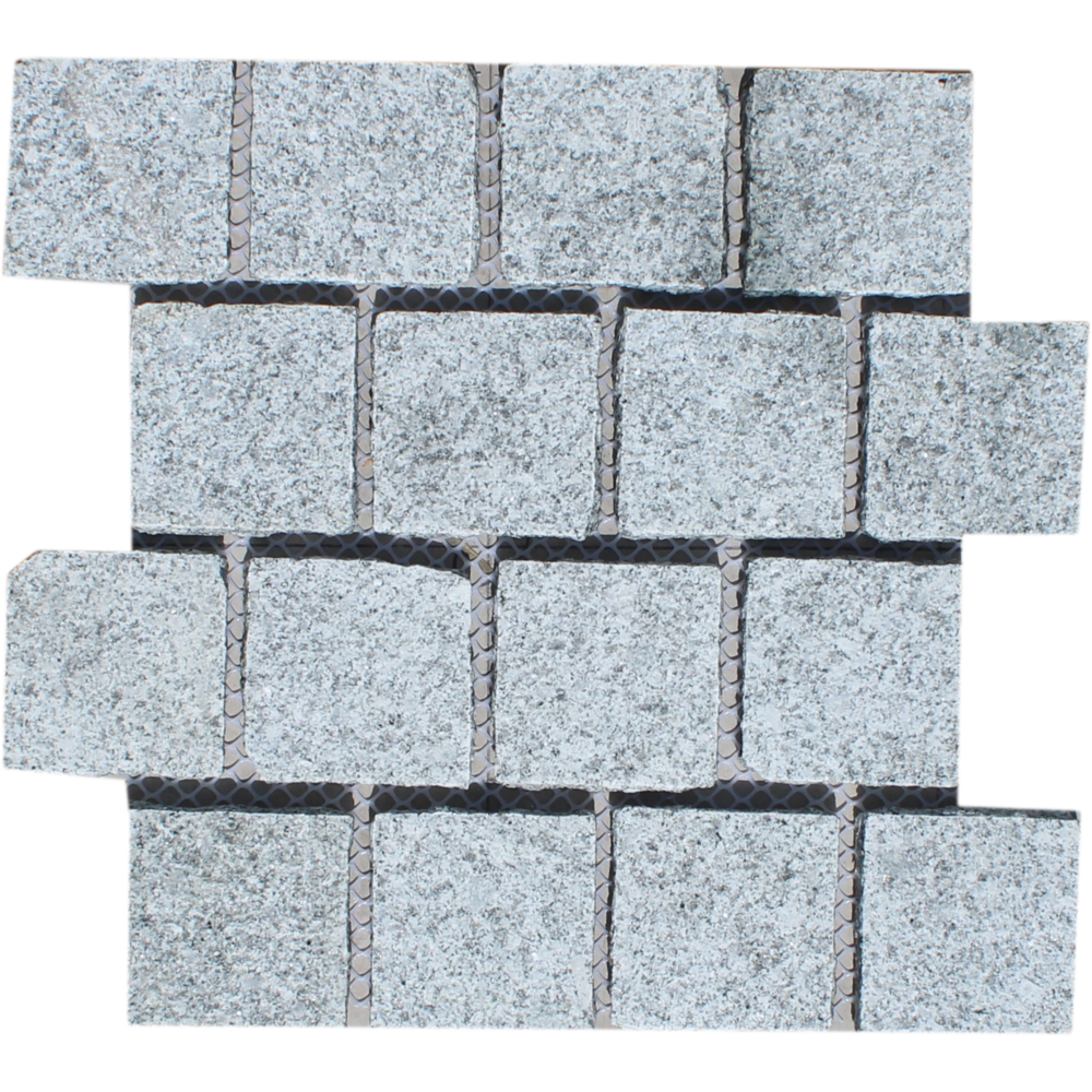 Granite 100mm Cobble Mat Silver