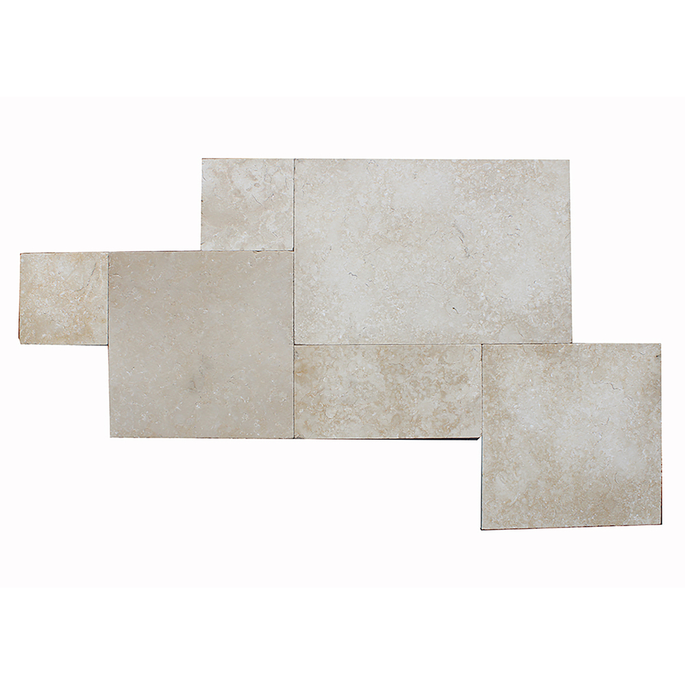 Limestone Tile Tumbled & Acid Washed Galala French Pattern 12mm