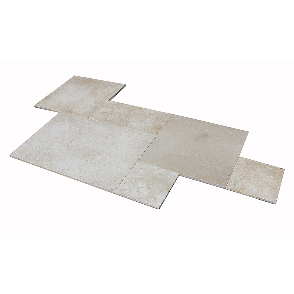 Limestone Tile Tumbled & Acid Washed Galala French Pattern 12mm