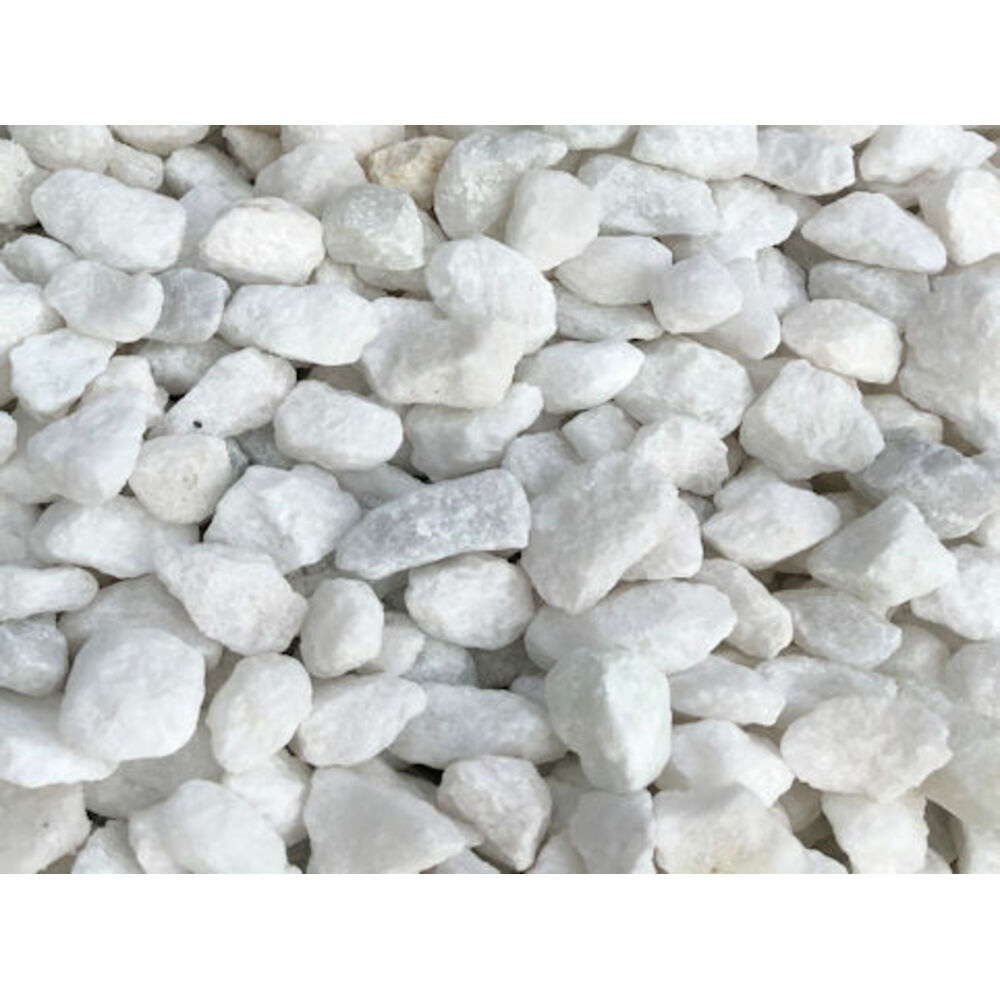 Pebble Snow White Chip 15-20mm 20kg Bag