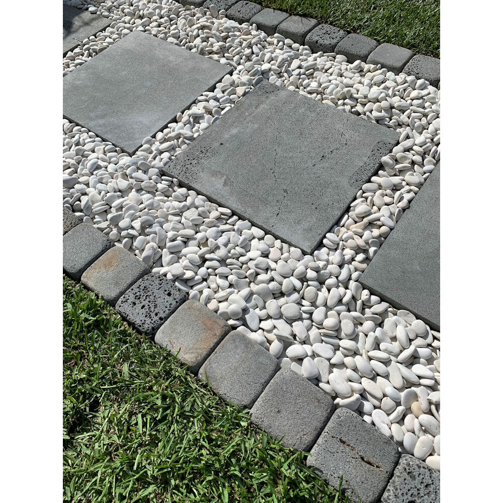 Basalt cobble paver 100x100x50mm