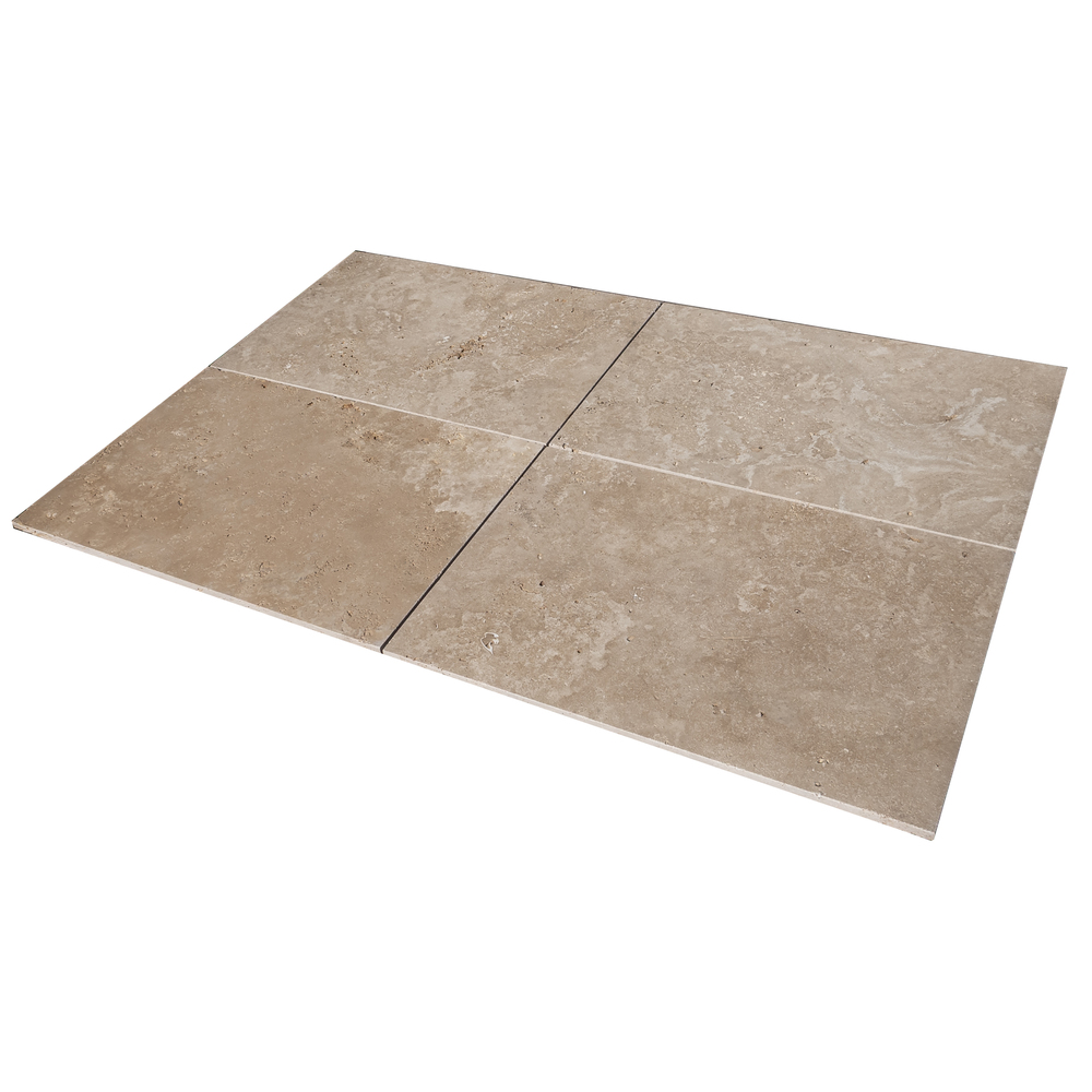 Travertine Ivory Tumbled Tile 610x406x12mm